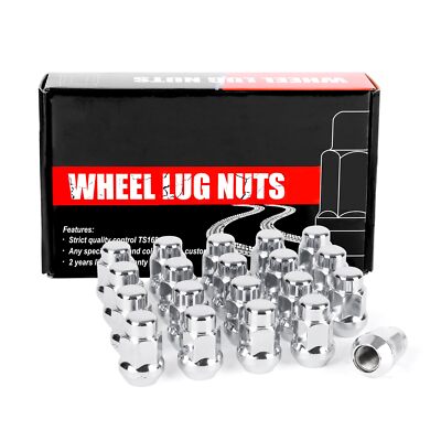 1/2 x 20 Lug Nuts 20pcs Chrome 1/2-20 Closed End Bulge Acorn Lug Nuts ...