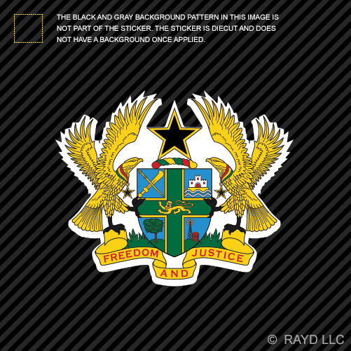 Ghana Coat Of Arms Logo Ghana Coat Of Arms Vector Art & Graphics