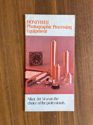 Honeywell Photographic Processing Equipment Booklet Vintage | eBay