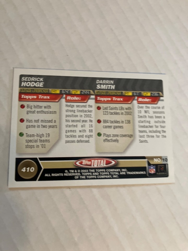 NEW ORLEANS SAINTS born in Miami Dallas cowboys Darrin smith 2003 fb ...