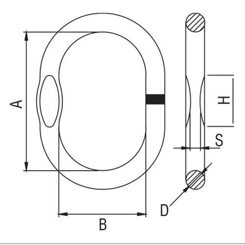 ITM G80 Recessed Enlarged Master Link 20mm Chain 22T Lifting Hoist ...