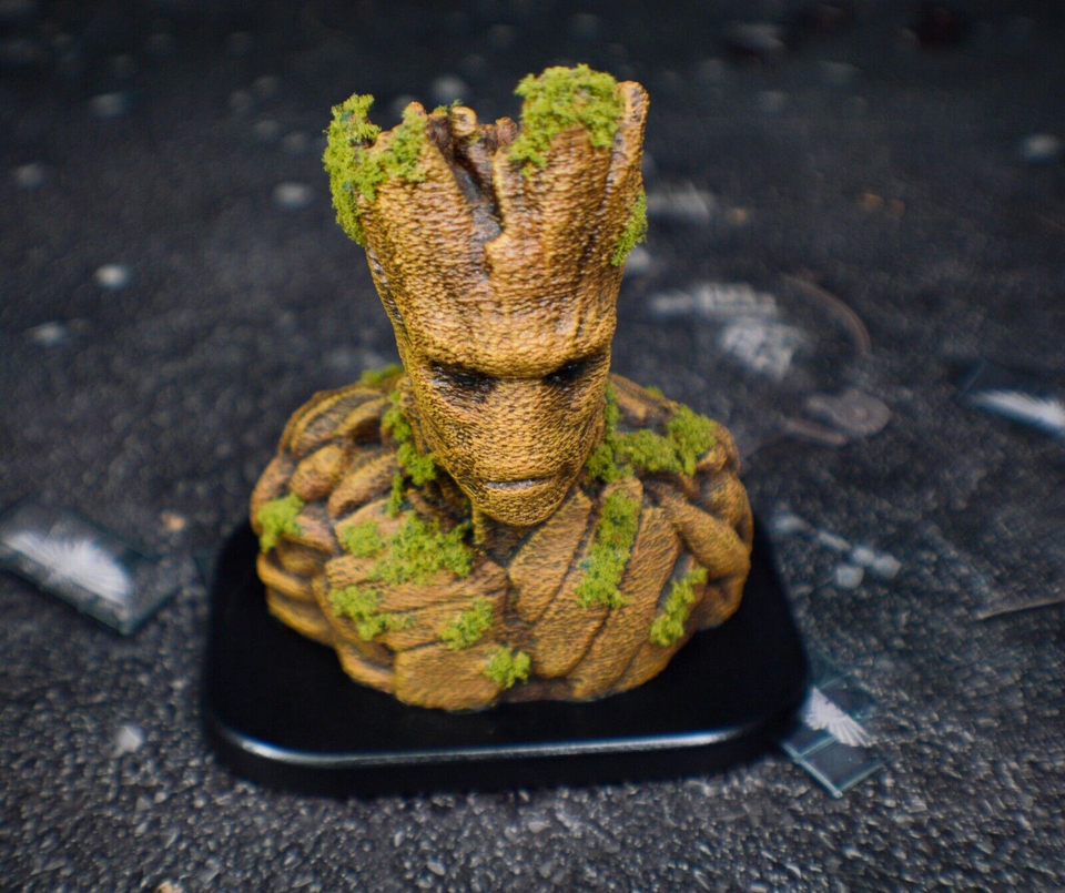 Guardians of the Galaxy Groot Bust - 3D Printed Fan Art - PAINTED | eBay