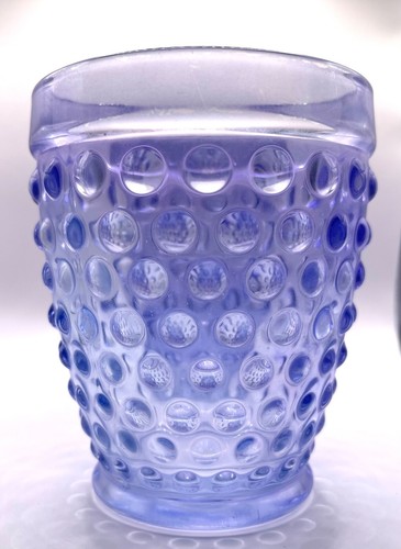 Set of 2 Vintage Lavender Glass Hobnail Tumblers – Textured Dimpled ...