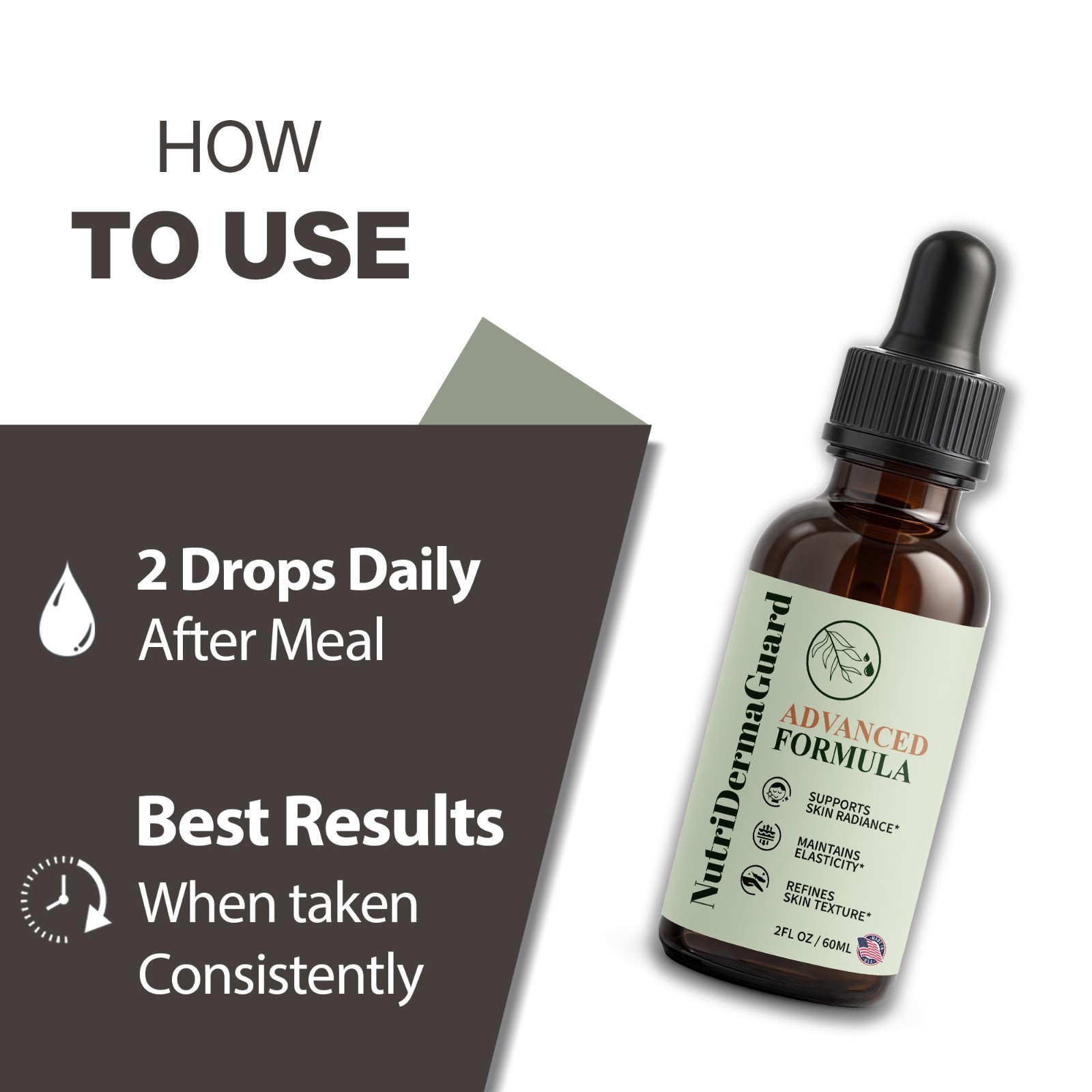 (1 Pack) Nutri Derma Guard Drops – Natural Formula for Healthy Skin ...