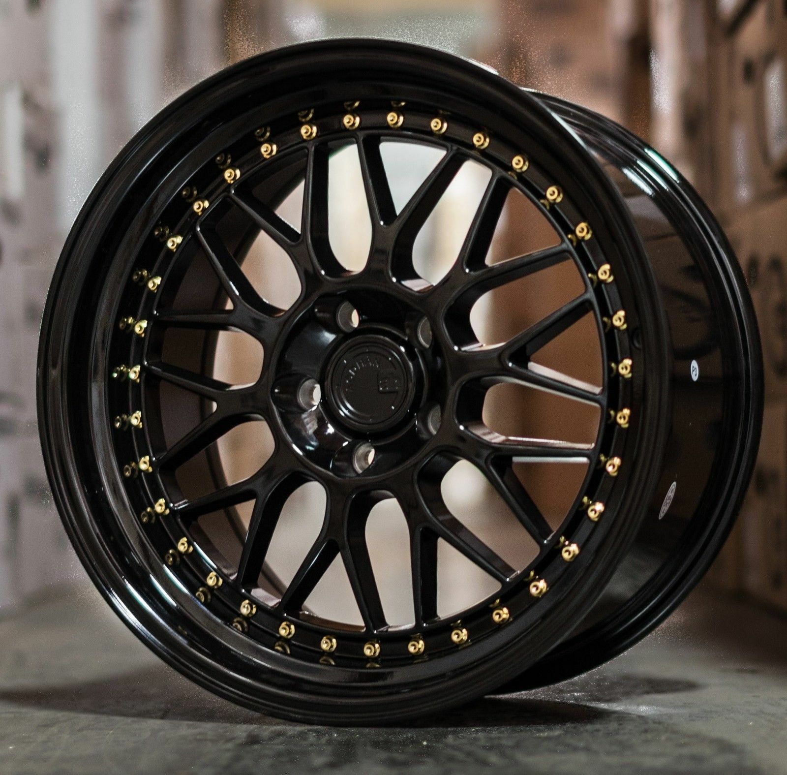 18x8.5 +35/18x9.5 +30 Aodhan AH02 5x114.3 Gloss Black 18 Inch Wheels ...