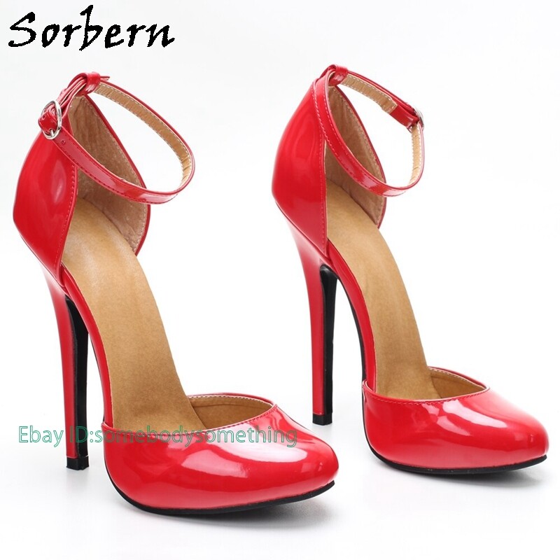 14Cm High Heel Two Piece Pump Shoes Women Stilettos Cute Round Toe ...