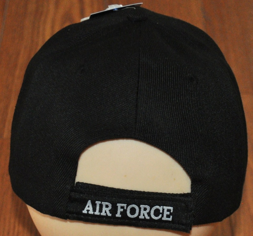 Black US Air Force CMSGT Chief Master Sergeant Retired Veteran Hat Ball ...