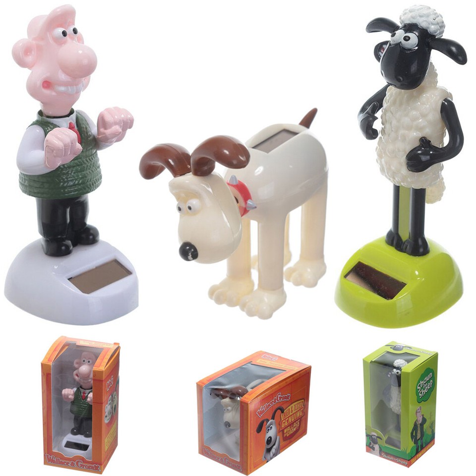 Wallace and Gromit Shaun the Sheep Dancing Solar Pal Figure ...
