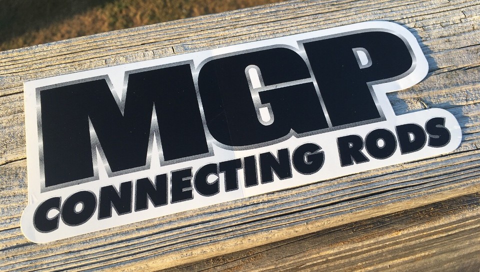 MGP Connecting Rods Decal-NHRA-NASCAR-Drag Racing-Street Outlaws-Lg 8. ...