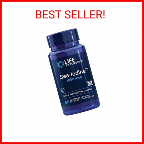 Life Extension Sea-Iodine 1000 mcg – Iodine Supplement Without Salt ...