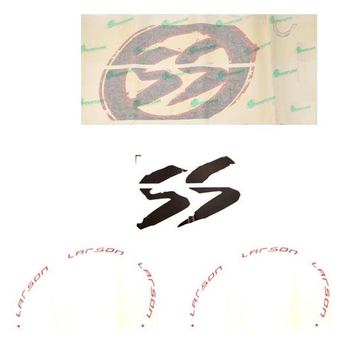 Larson Boat Graphic Decals 8634-1502 | All American SS Red (Set of 4 ...