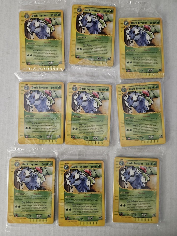 Mint Sealed Dark Ivysaur - 6 - Best of Game Promo - Pokemon 8 card ...