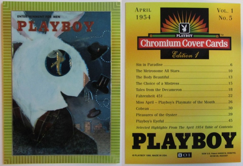 Playboy Chromium Covers cards, Editions 1 2 3 sold singly you pick | eBay