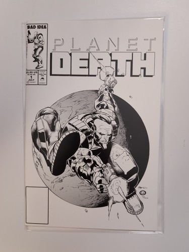 Planet Death 1 Ryan Benjamin Black White ASM 300 Homage Variant Bad ...