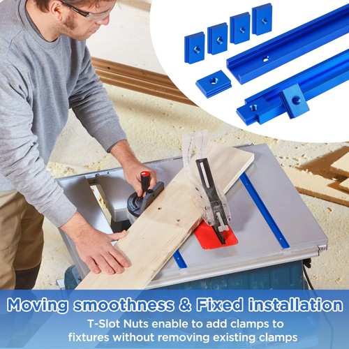 26Pcs Table Saw Crosscut Sled Kit, Table Saw Sled Set with 2 Aluminum T ...