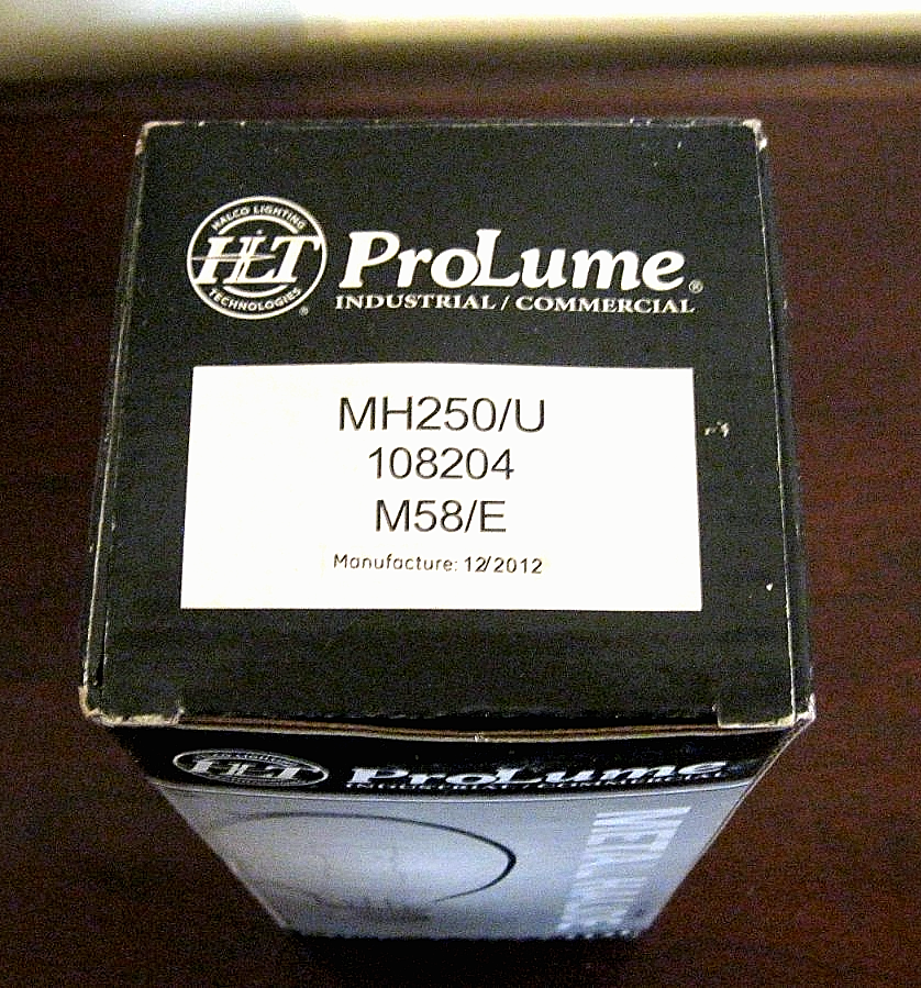 HALCO MH250/U/MOG M58/E 250W Metal Halide Lamp ED28 LIGHT BULB PROLUME ...