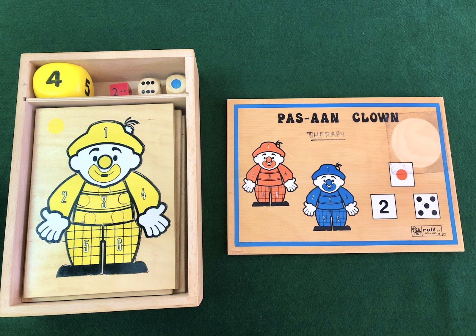 Vintage PAS-AAN Clown Puzzle Number Game By Rolf Holland - Therapy ...