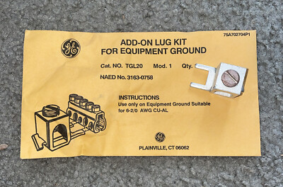 GE TGL20 Add-on Lug Kit For Equipment Ground | eBay