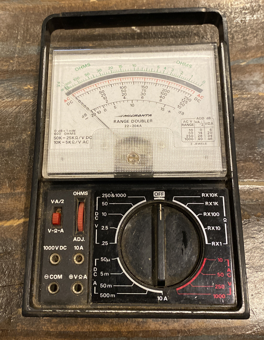 Vintage MICRONTA Range Doubler Multitester 22-204A 43 Ranges 50000 Ohms ...