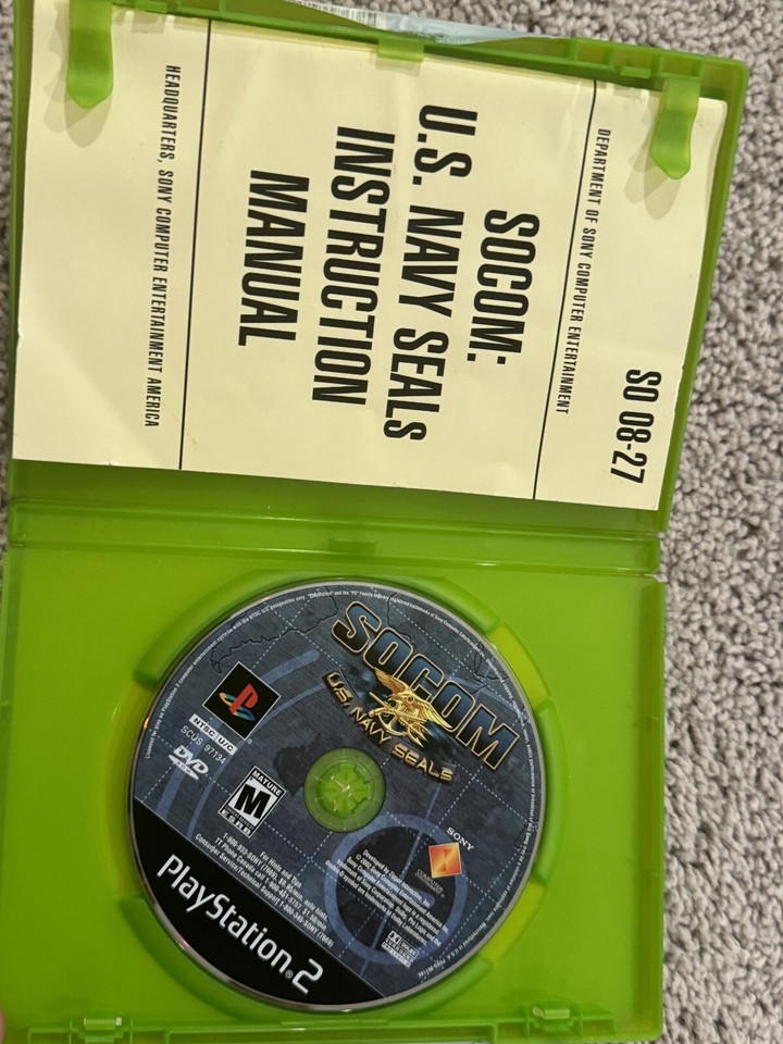 SOCOM: US Navy Seals PS2 game CIB with jewel case (version Headset not ...