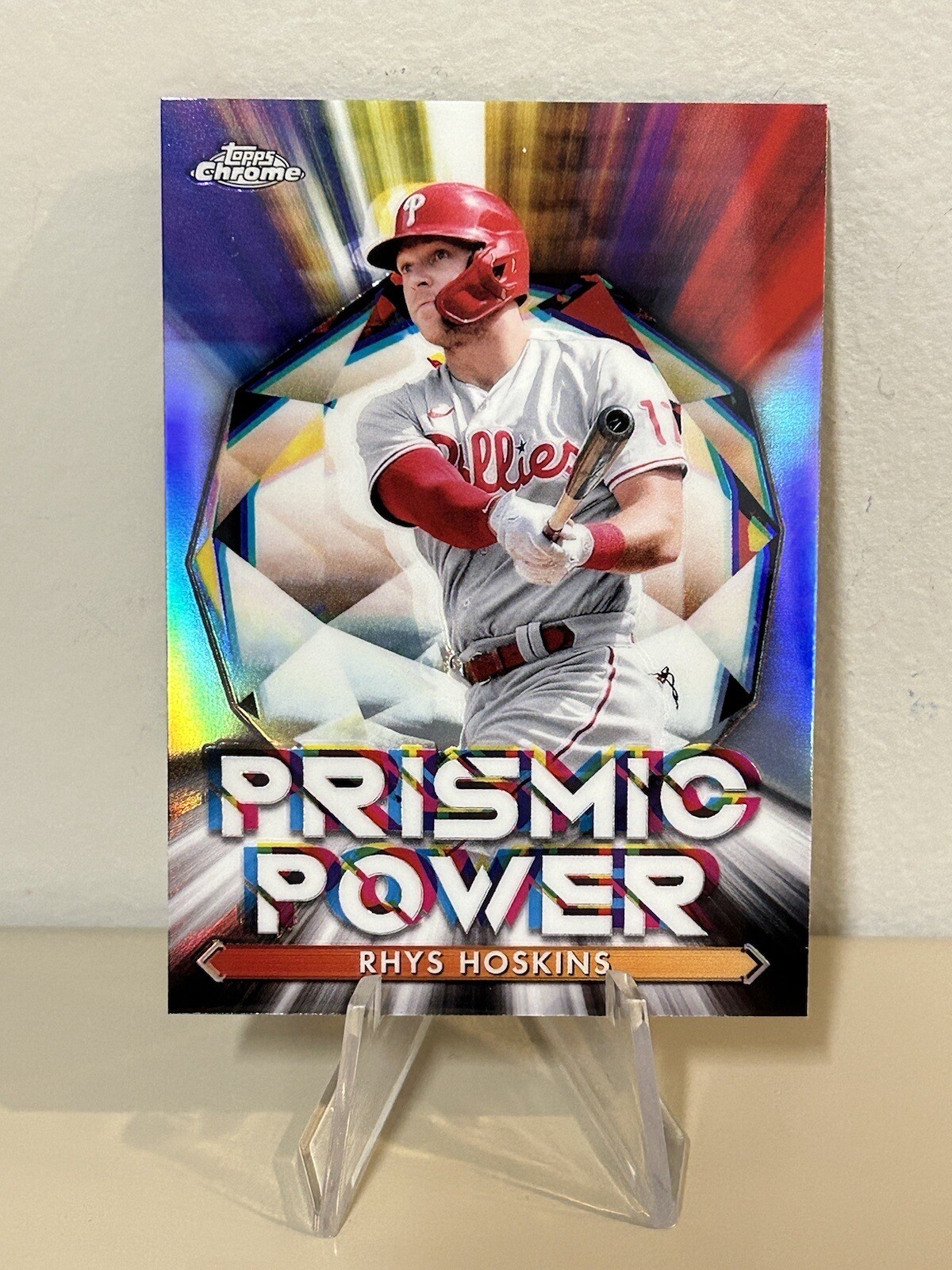 2021 Topps Chrome Prismic Power Insert Rhys Hoskins #PP-13 Philadelphia ...