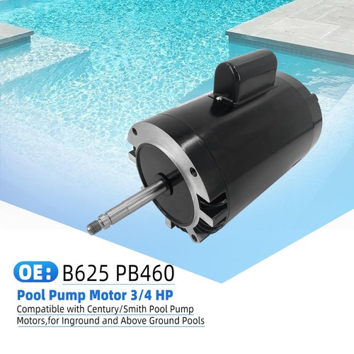 B625 Pool Pump Motor 0.75HP fit for Polaris PB4-60 PB460 Booster Pump ...