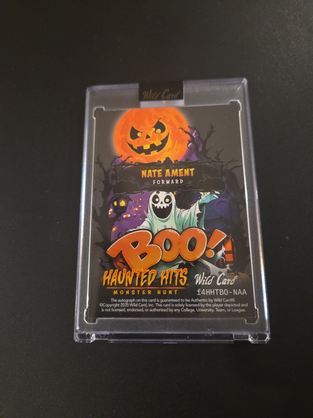 NATE AMENT 2025 Wild Card Haunted Hits GOLD BOO Auto True