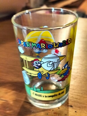 VERRE SUPER MARIO WORLD BROS N° 4 A LA CONQUETE DU CIEL NINTENDO ...