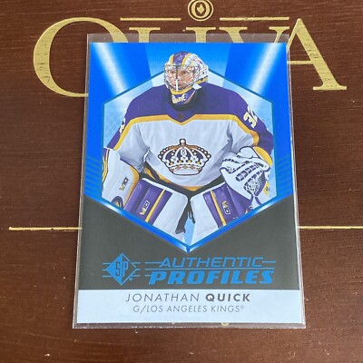 2022-23 SP Authentic Profiles Blue #AP-18 Jonathan Quick Los Angeles ...