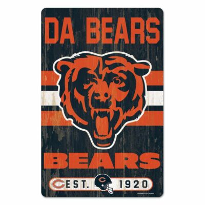 CHICAGO BEARS DA BEARS EST 1920 WOOD SIGN 11"X17'' NEW WINCRAFT 🐻 | eBay
