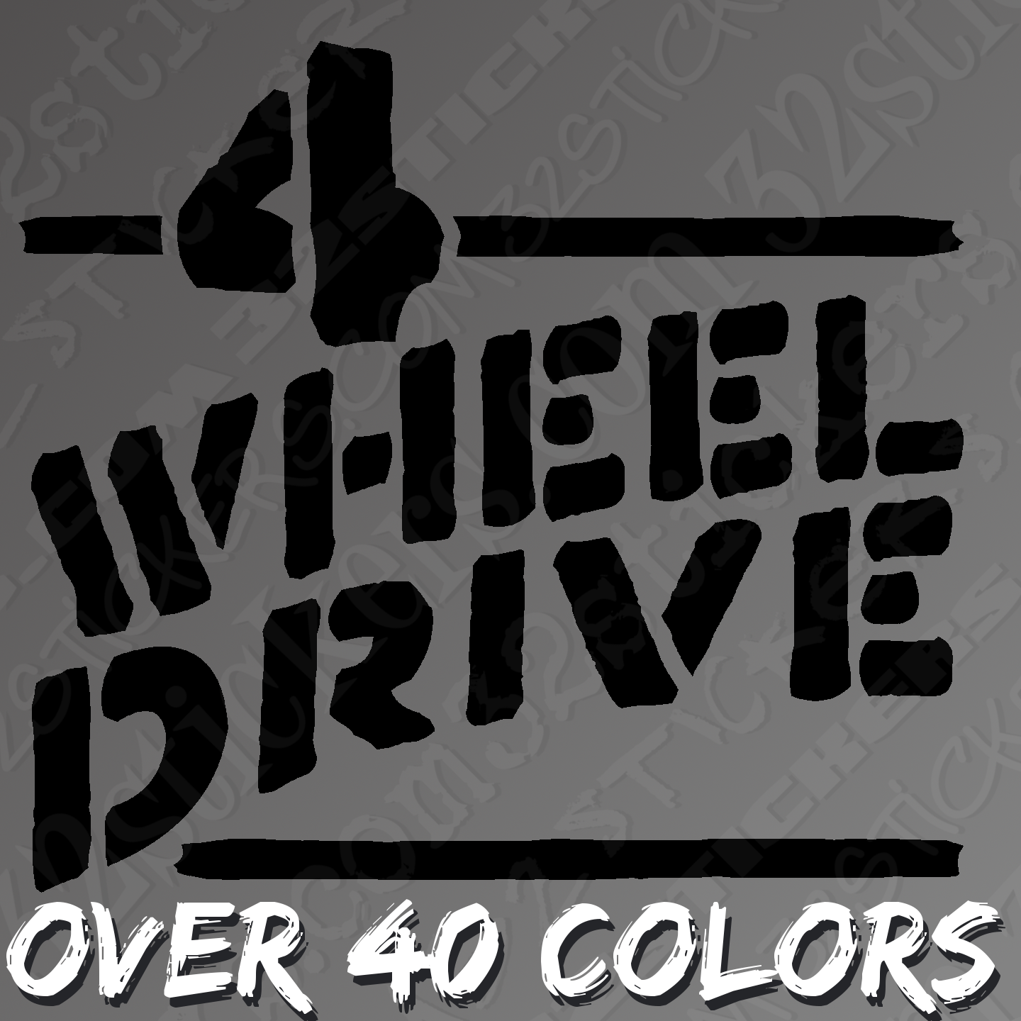 Custom 4 wheel drive decal sticker fits: jeep car truck | eBay