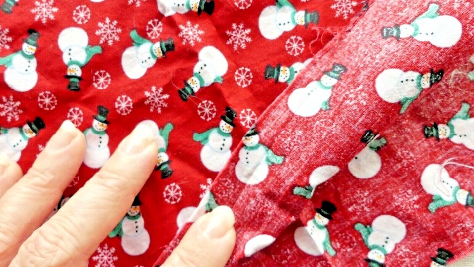 Christmas Bell Ornament Sewing Craft DIY Kit Fabric/Pattern/1 Bell ...