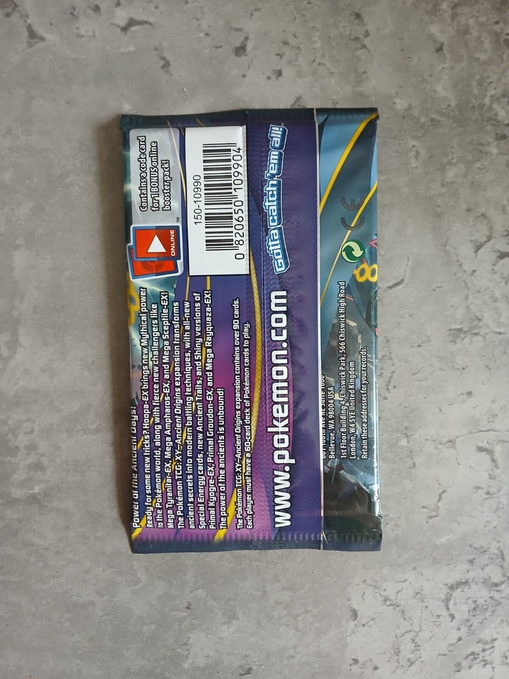 Pokemon XY Ancient Origins Pack - New Sealed Pulled From Mystery 3 Pack 20.28g | eBay