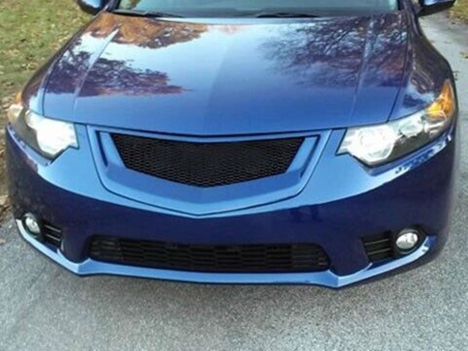 For 2011-2014 Acura TSX Honda Accord Euro R Front Bumper Grille Grill ...