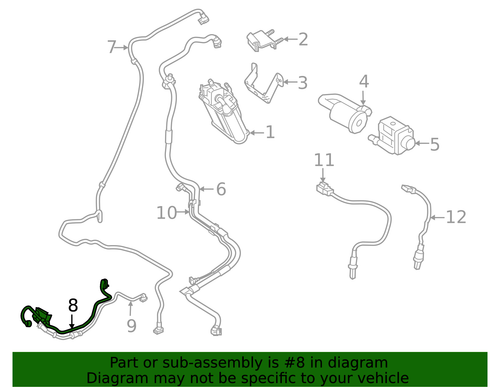 New Genuine Volvo XC60 XC90 S90 V90 S60 Front Evaporator Tube Pipe ...