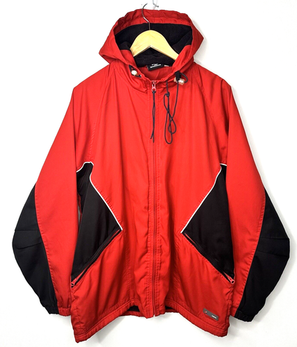 Brooks Matrix Jacket Mens Full Zip Softshell Hooded Fleece Lined Red ...