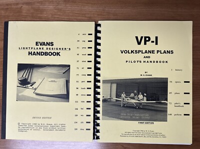 VP-1 Volksplane Plans &Pilot's Handbook. by W. S. Evans 96/88 Handbook ...