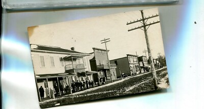 UNITY WISCONSIN MAIN STREET REAL PHOTO POSTCARD 1908 9397P | eBay