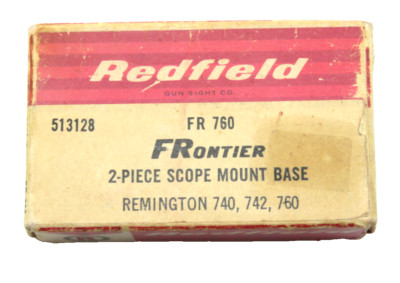 FR 760 Redfield FRontier 2-Piece Scope Mount Base 513128 REM 740 742 ...