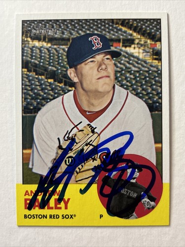 Andrew Bailey Autographed 2012 Topps Heritage #368 In Person P094 | eBay