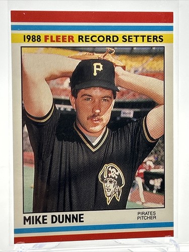 1988 Fleer Record Setters Mike Dunne Baseball Card #11 Mint FREE ...