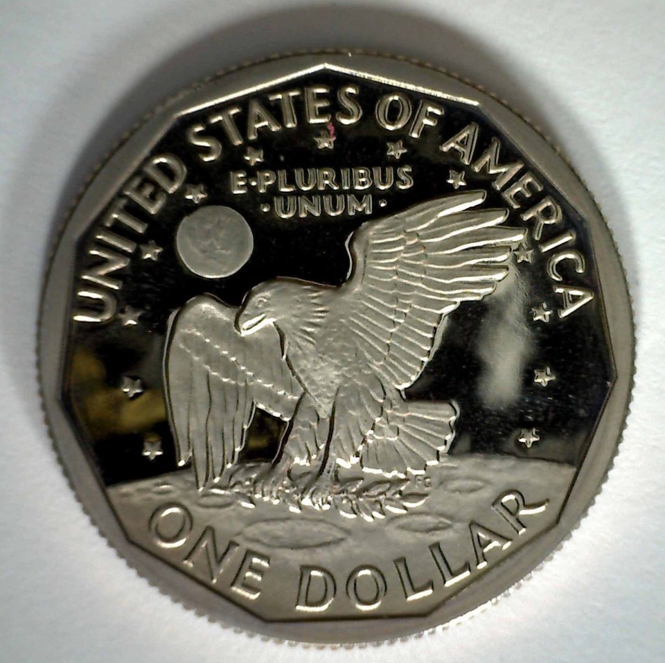 1981 S PROOF Susan B Anthony Dollar Coin SBA 1981 US Mint One Dollar $1 ...