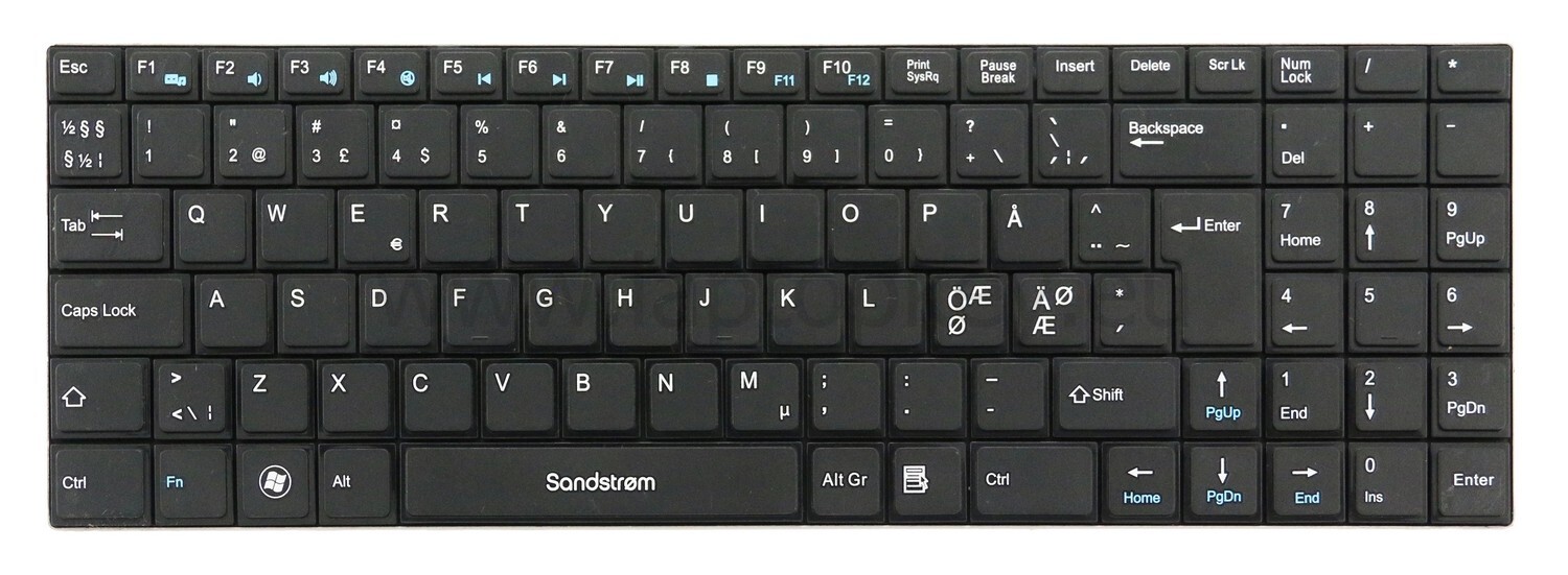 ST43 Key for keyboard Sandstrom SKBBLACK 2.4GHz Wireless Keyboard | eBay
