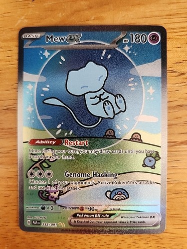 Pokémon TCG Mew ex Scarlet & Violet: Paldean Fates 232/091 BUBBLE MEW ...