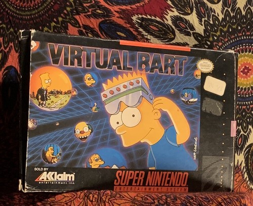 Virtual Bart (Super Nintendo Entertainment System SNES, 1994) Rare ...