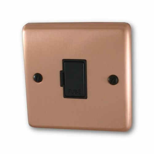 Brushed Matt Satin Copper Plug Sockets Light Switches Dimmers - Whole ...