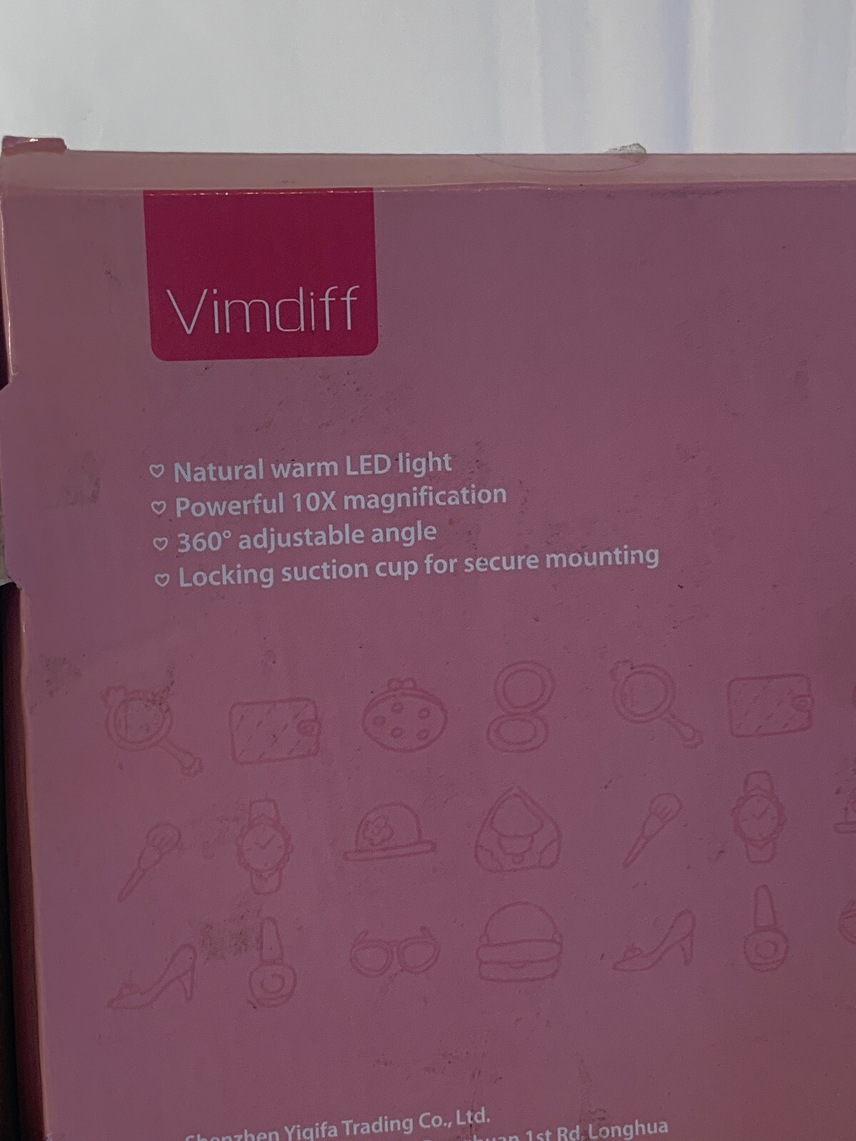 Vimdiff 10X Magnifying Makeup Vanity Mirror with Lights - Updated 2019 ...