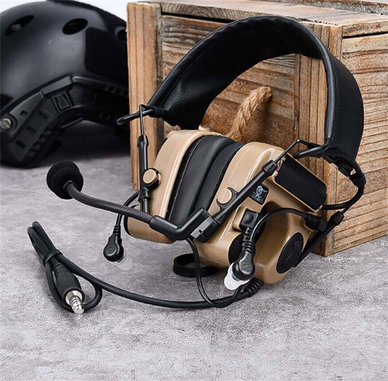 Military Comtact IV Tactical Headset In-Ear Sound Noise Reduce ...