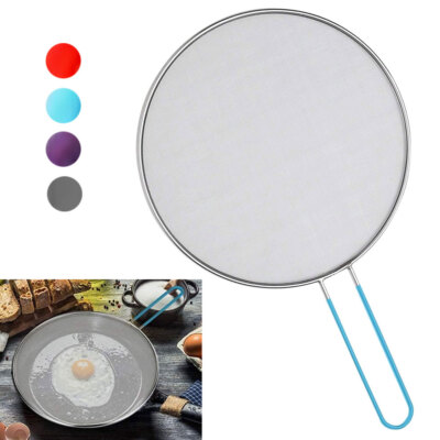 1 X Splatter Screen Frying Pan Lid Mesh Cover 11.5" Popping Grease ...