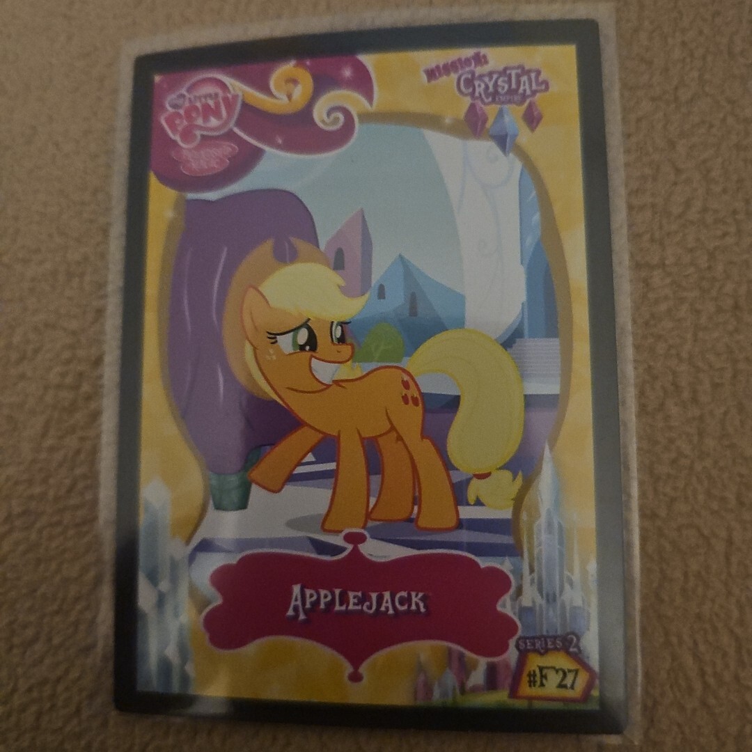 My Little Pony Series 2 Applejack Crystal Empire Foil F27 Trading Card ...